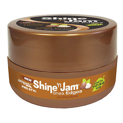 [Ampro] Shine N Jam Shea Edges W/ Shea Butter 2Oz Edge Control Conditi