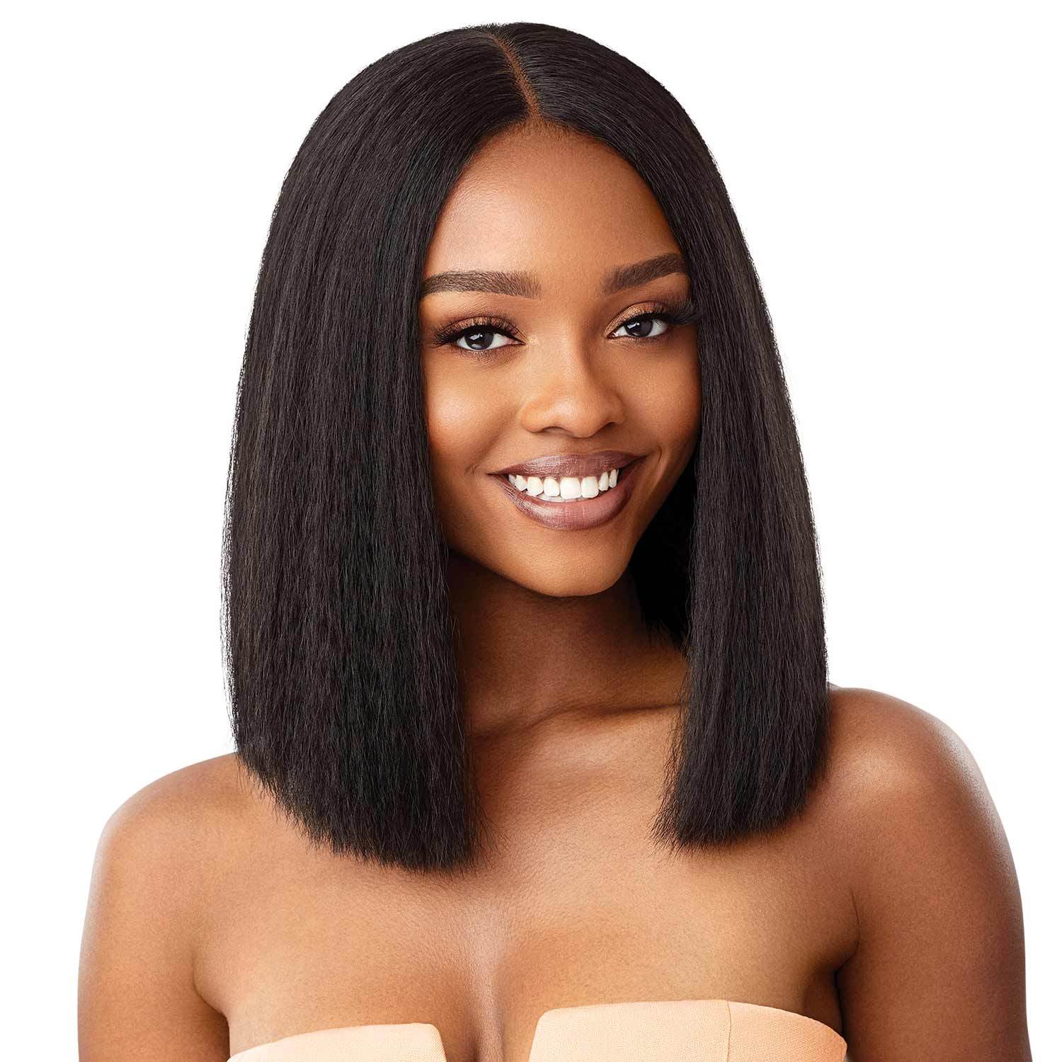 Outre Synthetic Pre-Plucked Hd Transparent Lace Front Wig- Annie Bob 1