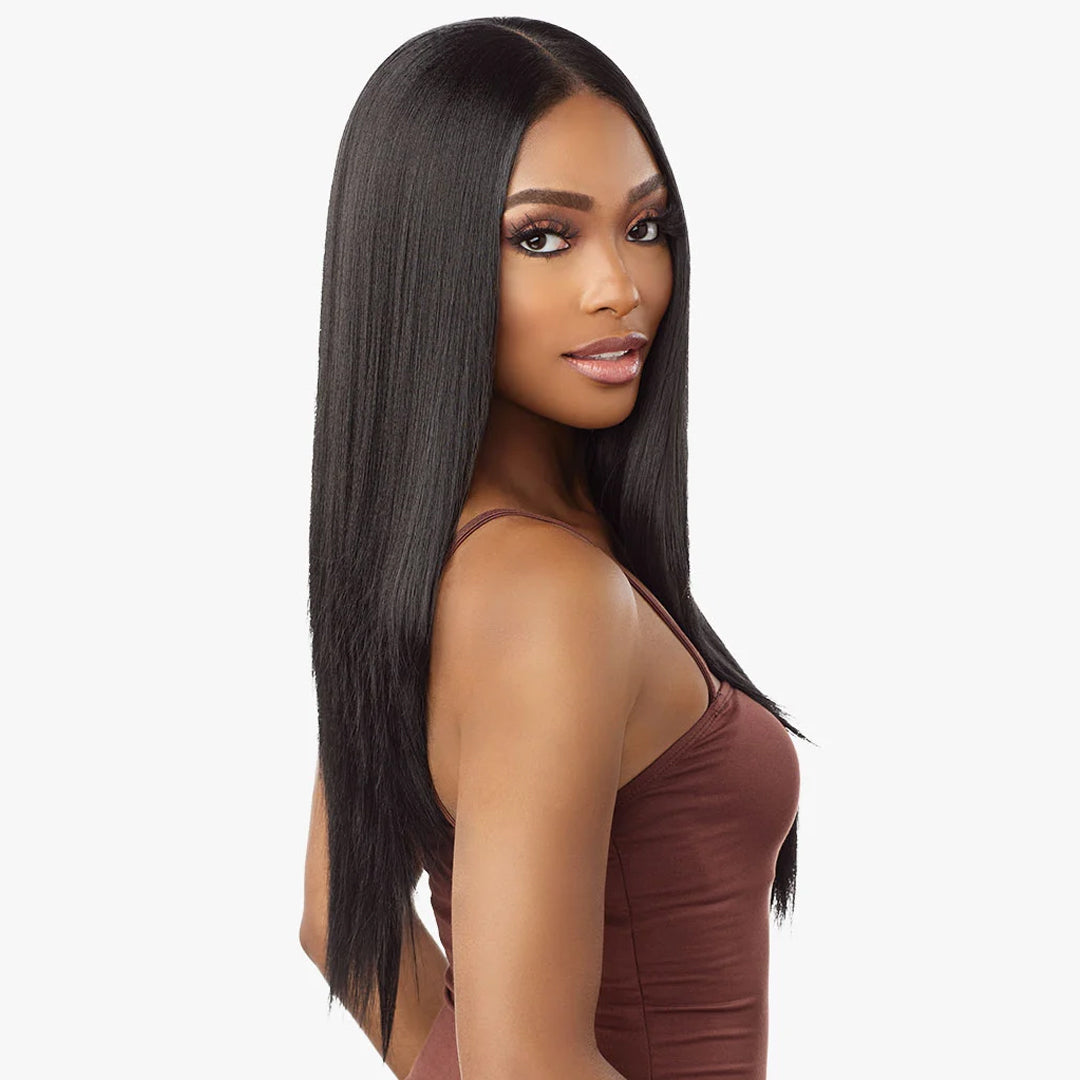 Sensationnel What Lace Human Hair Blended Center Part Lace Wig - Marie
