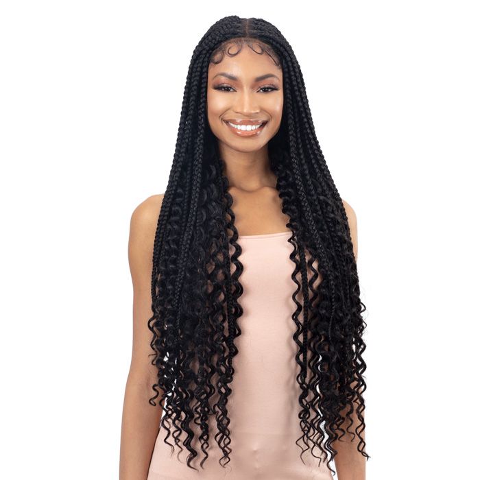 Freetress Equal Synthetic Freedom Part Braided Hd Lace Wig - Knotless