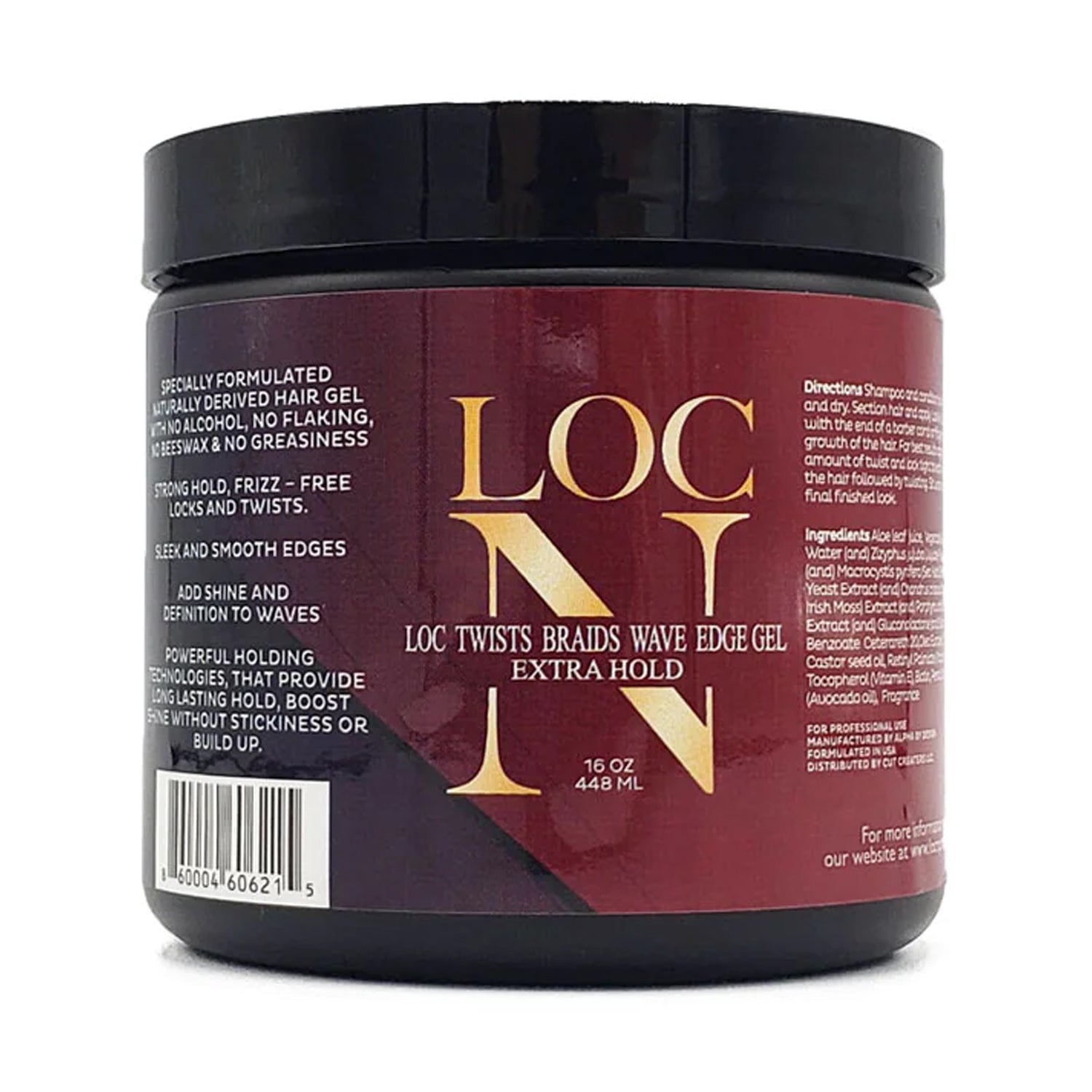 Loc N Loc Twists Braids Wave Edge Gel Extra Hold 16oz