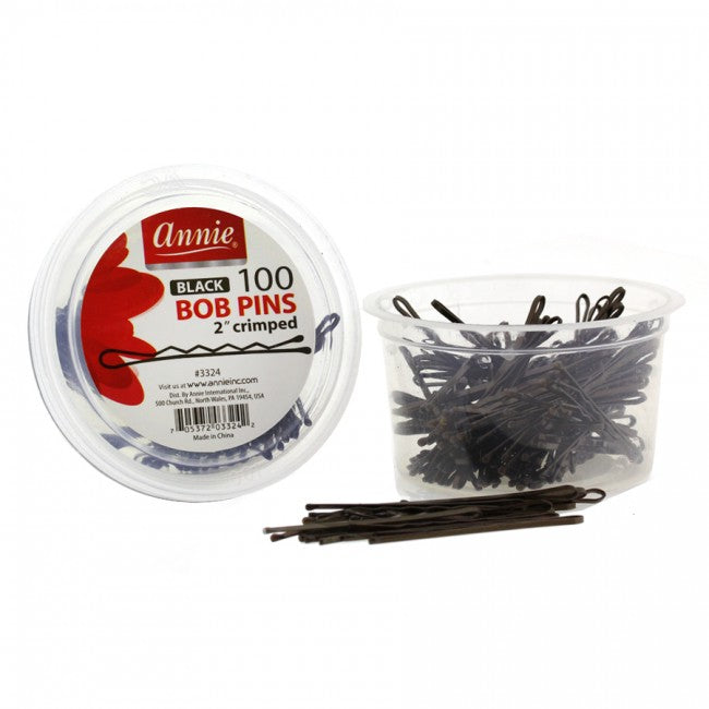 Annie 100 Count Bob Pins 2" Ball Tipped Crimped Hair Pin [Bronze]
