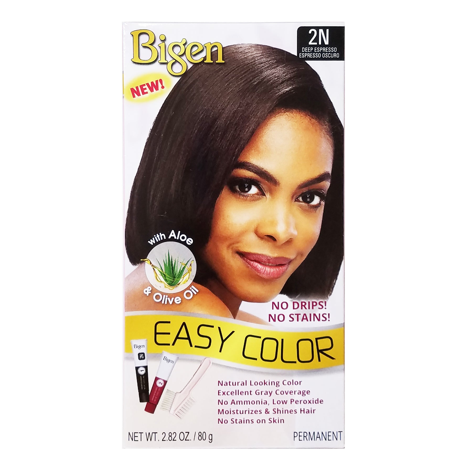 [Bigen] Easy Color Long Lasting Permanent Hair Dye Gray Covers 2.82Oz